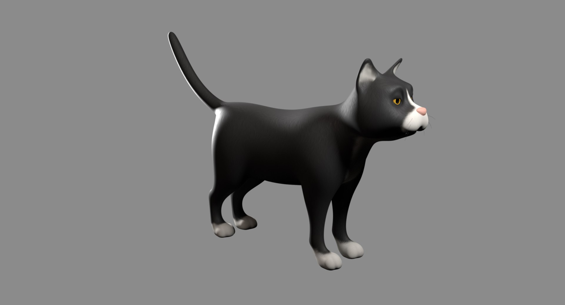 Cartoon Rigged Cat Animation 3D Model - TurboSquid 1399044