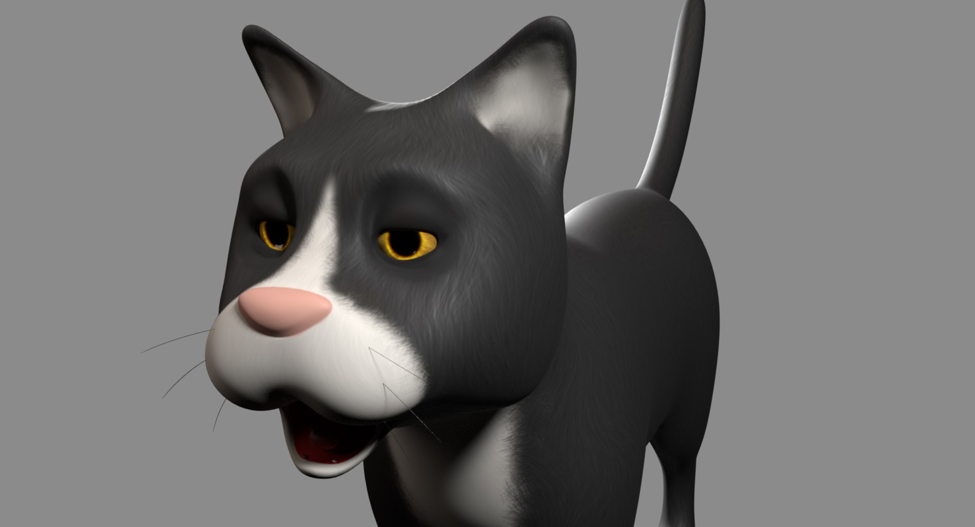 Cartoon Rigged Cat Animation 3D Model - TurboSquid 1399044