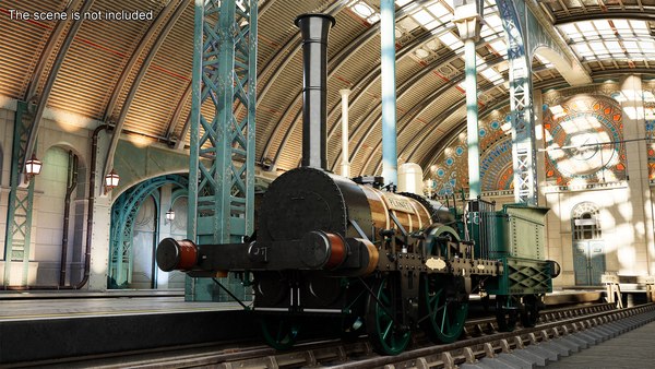 modelo 3d Planeta locomotora de Robert Stephenson 1830 - TurboSquid 2124384