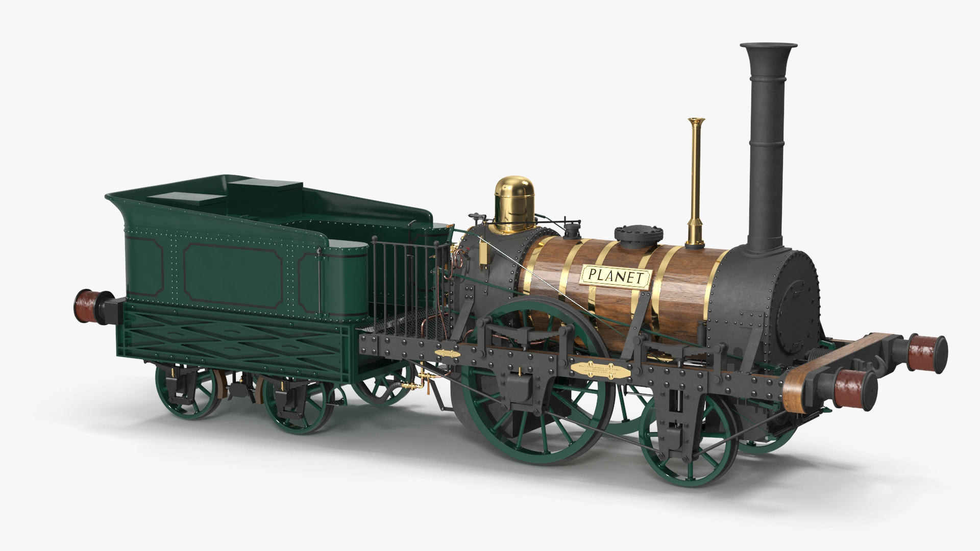 3D Locomotive Planet By Robert Stephenson 1830 - TurboSquid 2124384