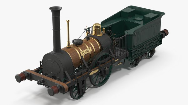 modelo 3d Planeta locomotora de Robert Stephenson 1830 - TurboSquid 2124384