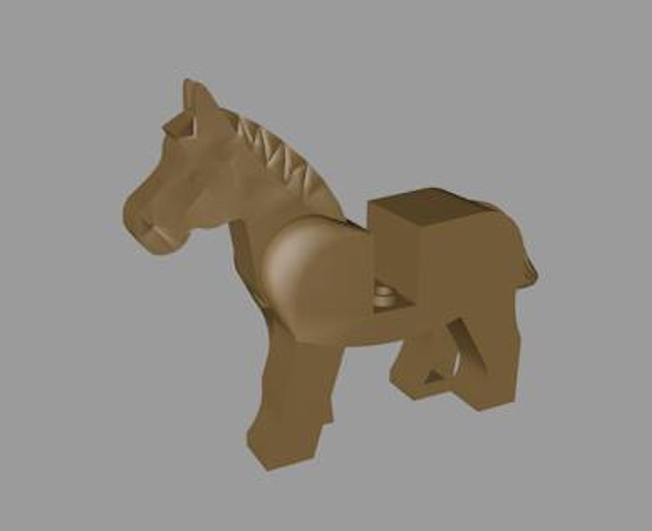 3d Model Lego Horse Saddle