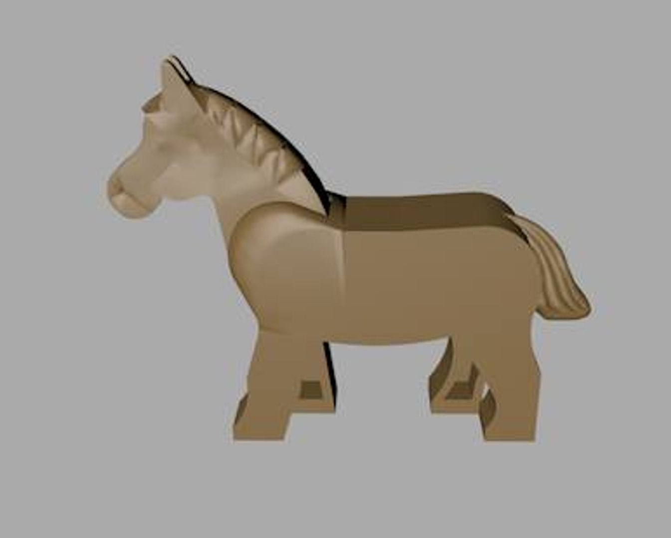 3d Model Lego Horse Saddle