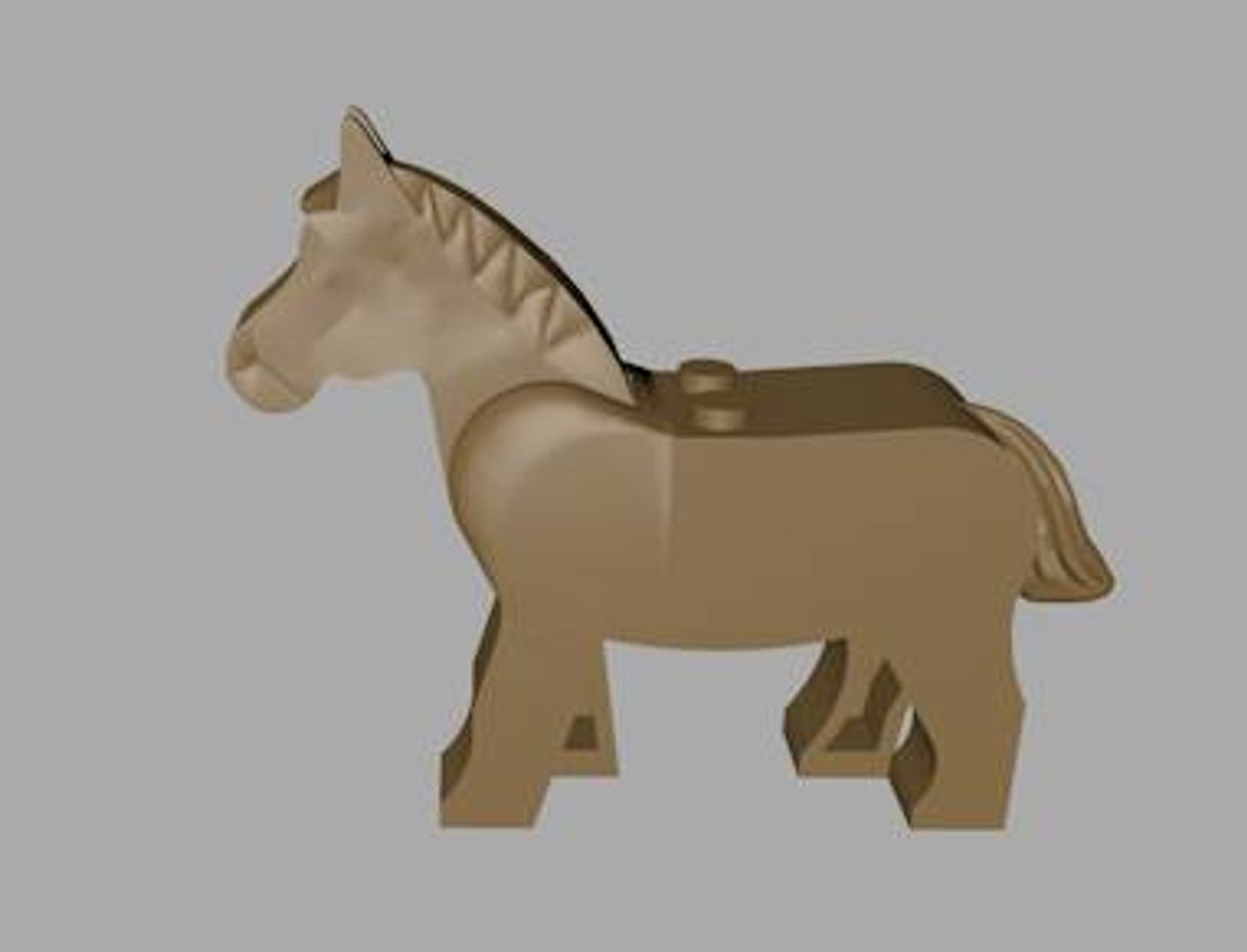 3d Model Lego Horse Saddle