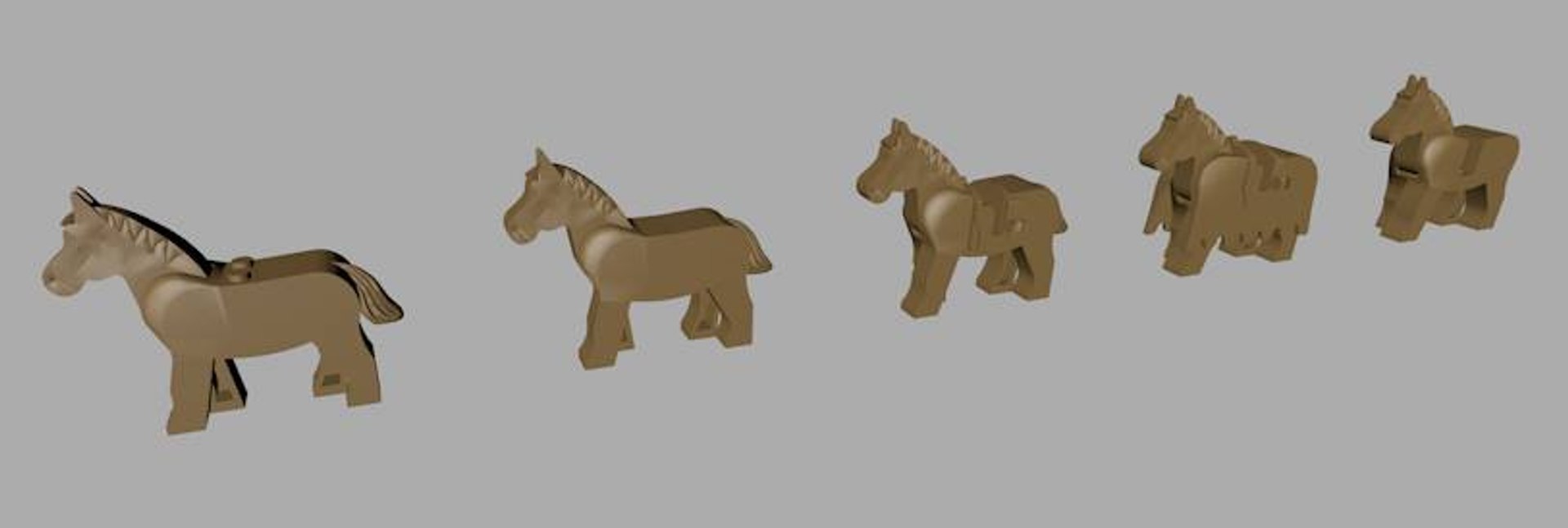 3d Model Lego Horse Saddle