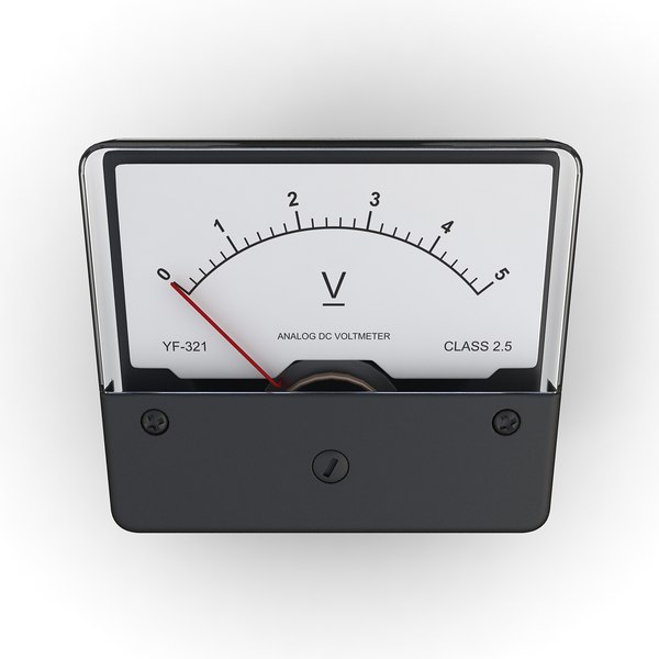 dc voltmeter electrical 3d model