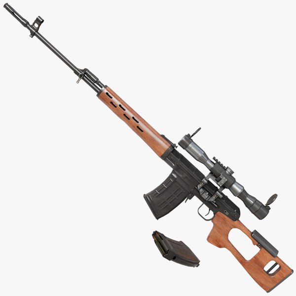 modelo 3d Rifle de francotirador 01 Wood Rig Todas las texturas PBR ...