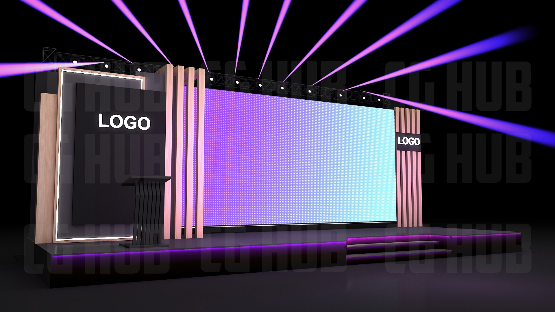 3D Event stage design - TurboSquid 2169297