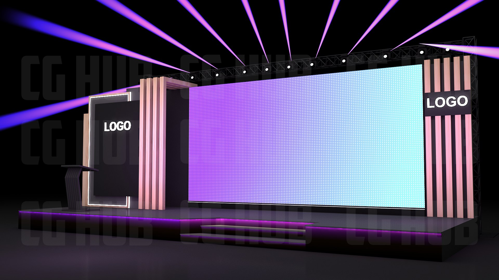3D Event Stage Design - TurboSquid 2169297