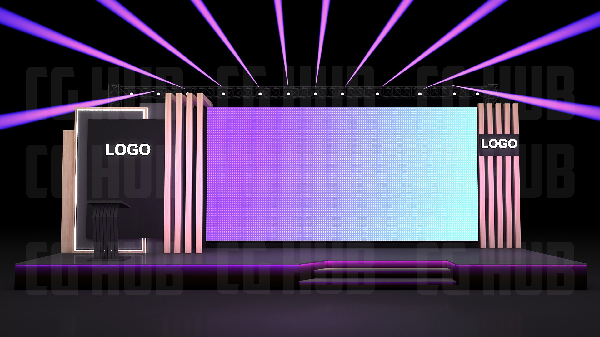3D Event Stage Design - TurboSquid 2169297