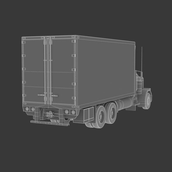 modelo 3d Camion Caja Con Remolque - TurboSquid 1337558