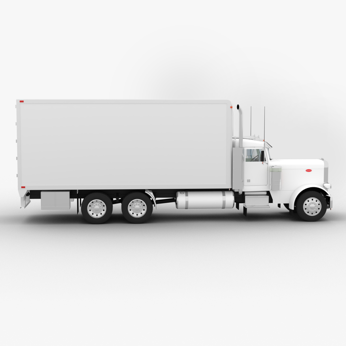 modelo 3d Camion Caja Con Remolque - TurboSquid 1337558