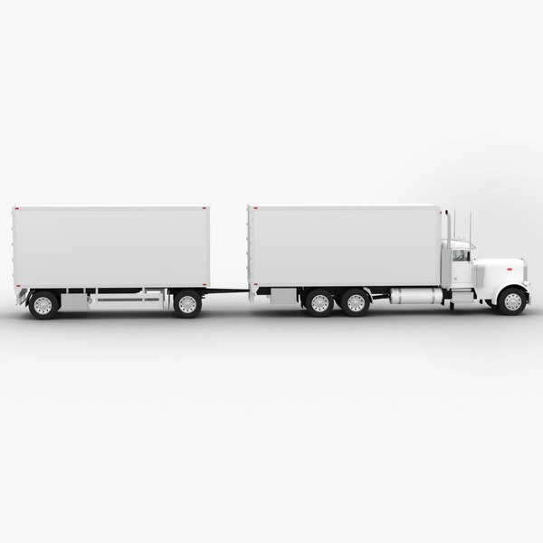 박스 트레일러 (트레일러 포함) 3D 모델 - TurboSquid 1337558