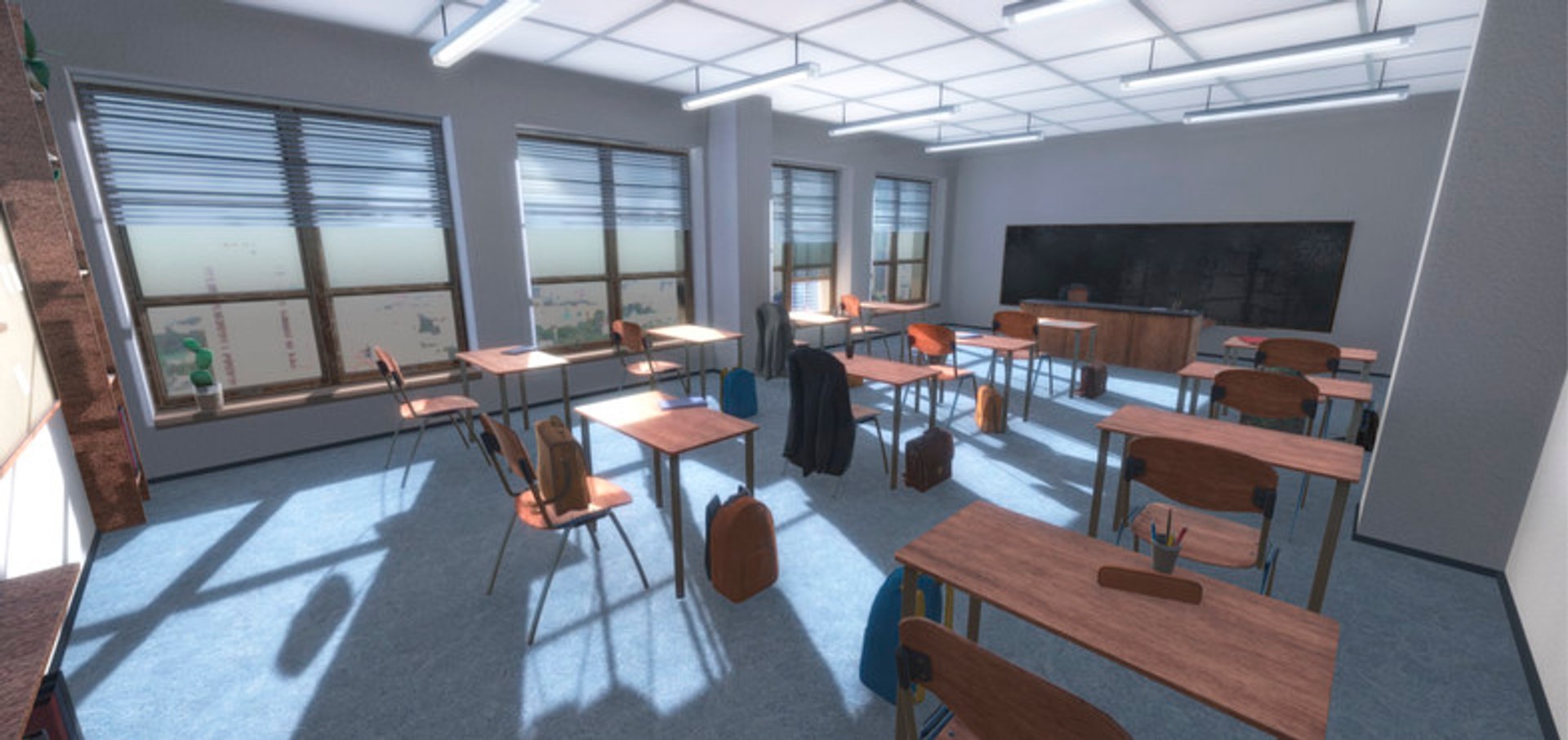 Classroom - Interior Room 3D Model - TurboSquid 1416116
