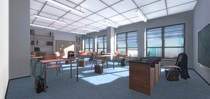 Classroom Blender Models for Download | TurboSquid