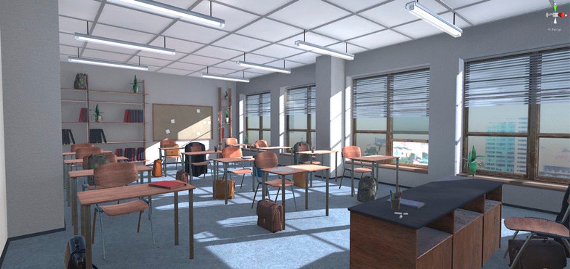 Classroom - Interior Room 3D Model - TurboSquid 1416116