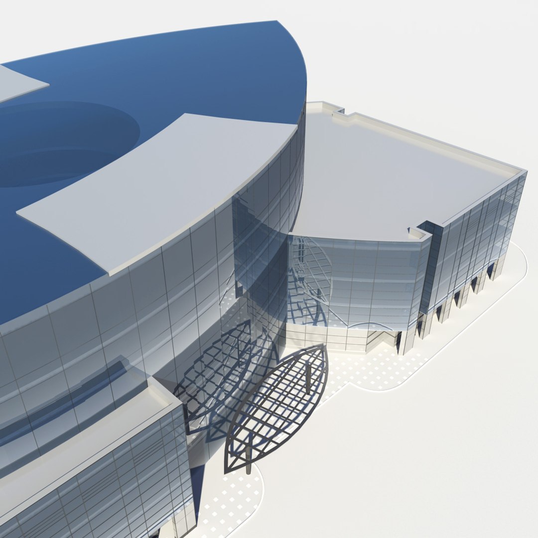 Modern Trade Center 3d Model