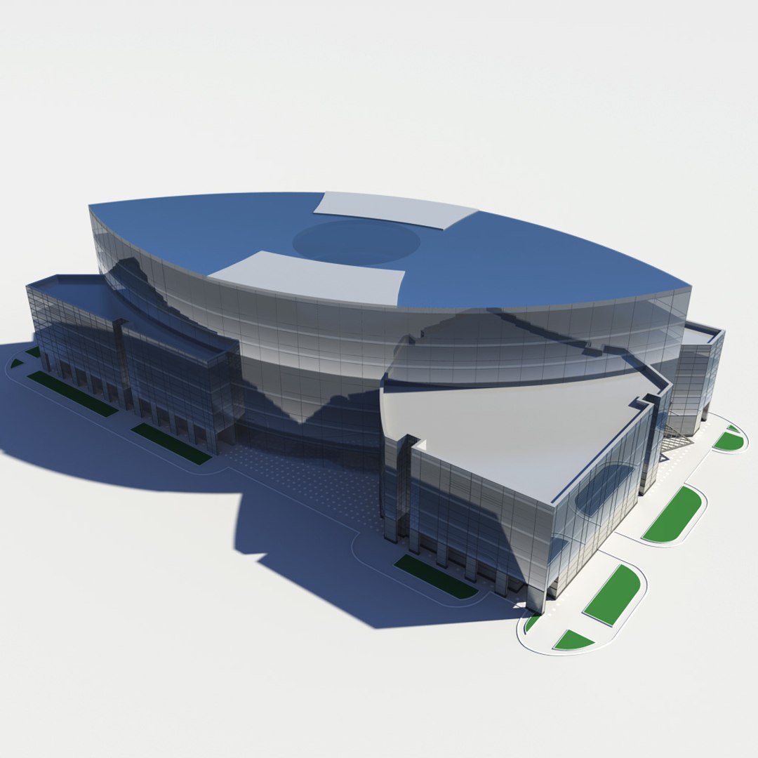 Modern Trade Center 3d Model