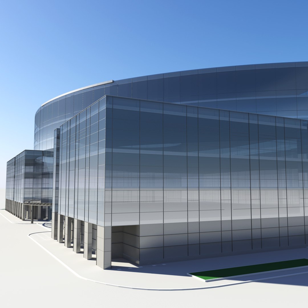Modern Trade Center 3d Model
