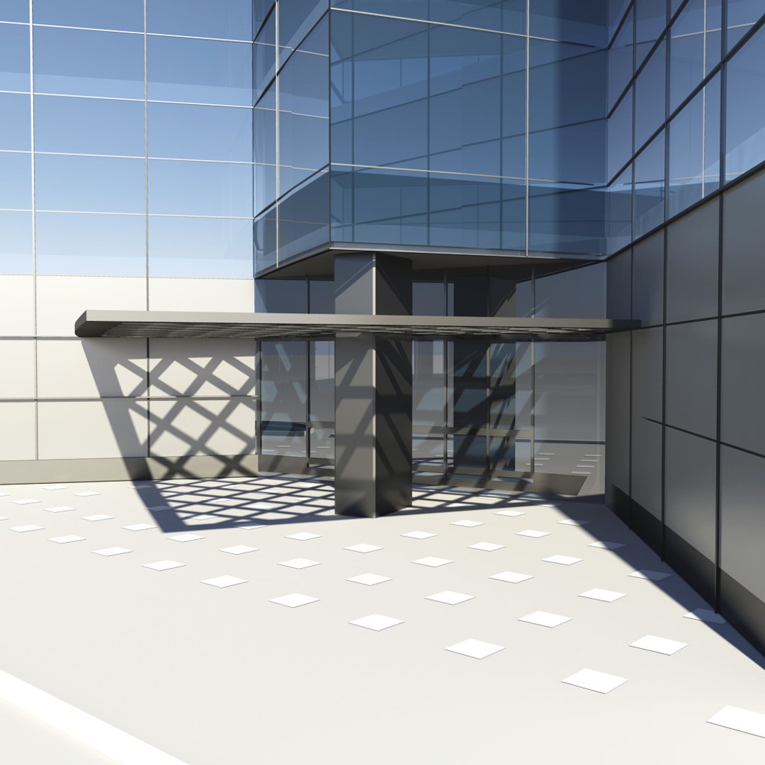 Modern Trade Center 3d Model