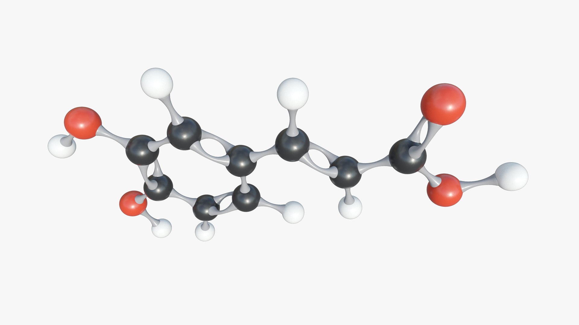 3D Model Caffeic Acid With PBR 4K 8K - TurboSquid 1942847