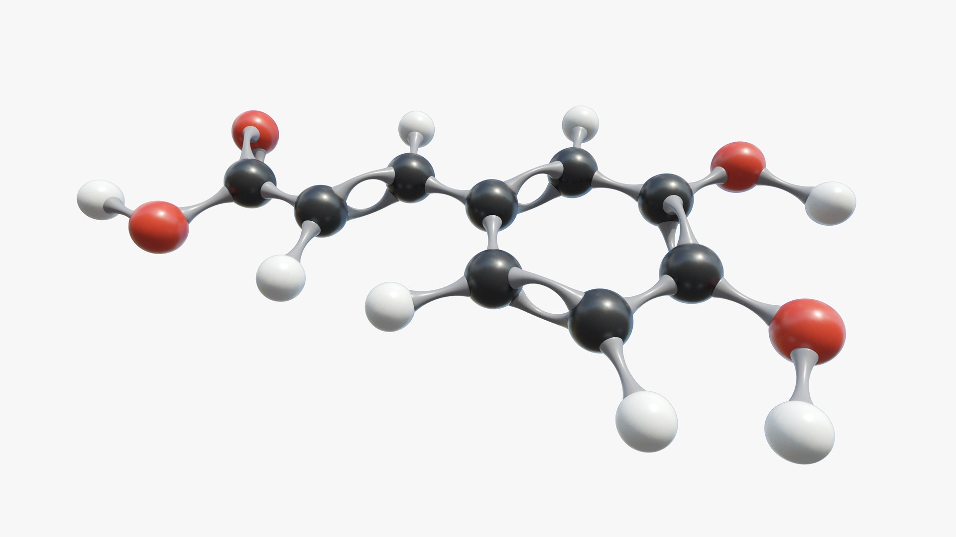 3D Model Caffeic Acid With PBR 4K 8K - TurboSquid 1942847