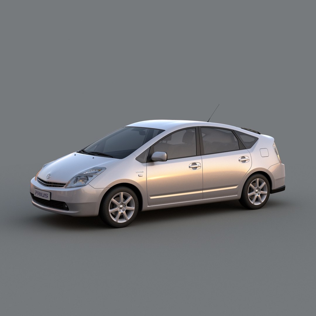 3d toyota prius ii car