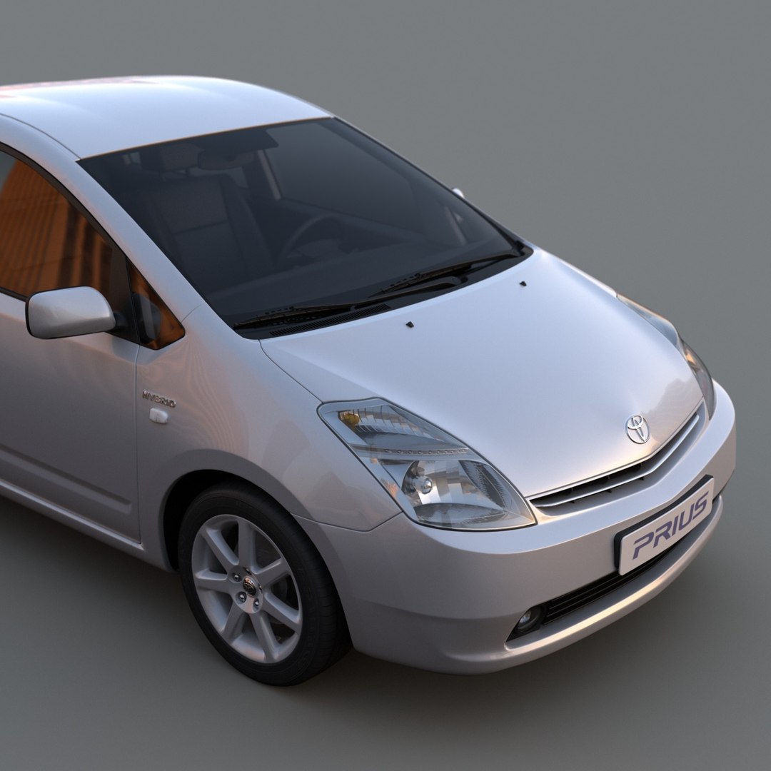 3d toyota prius ii car