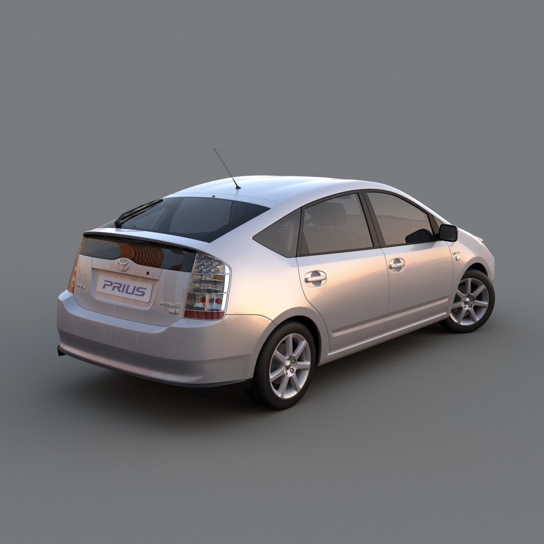 3d toyota prius ii car