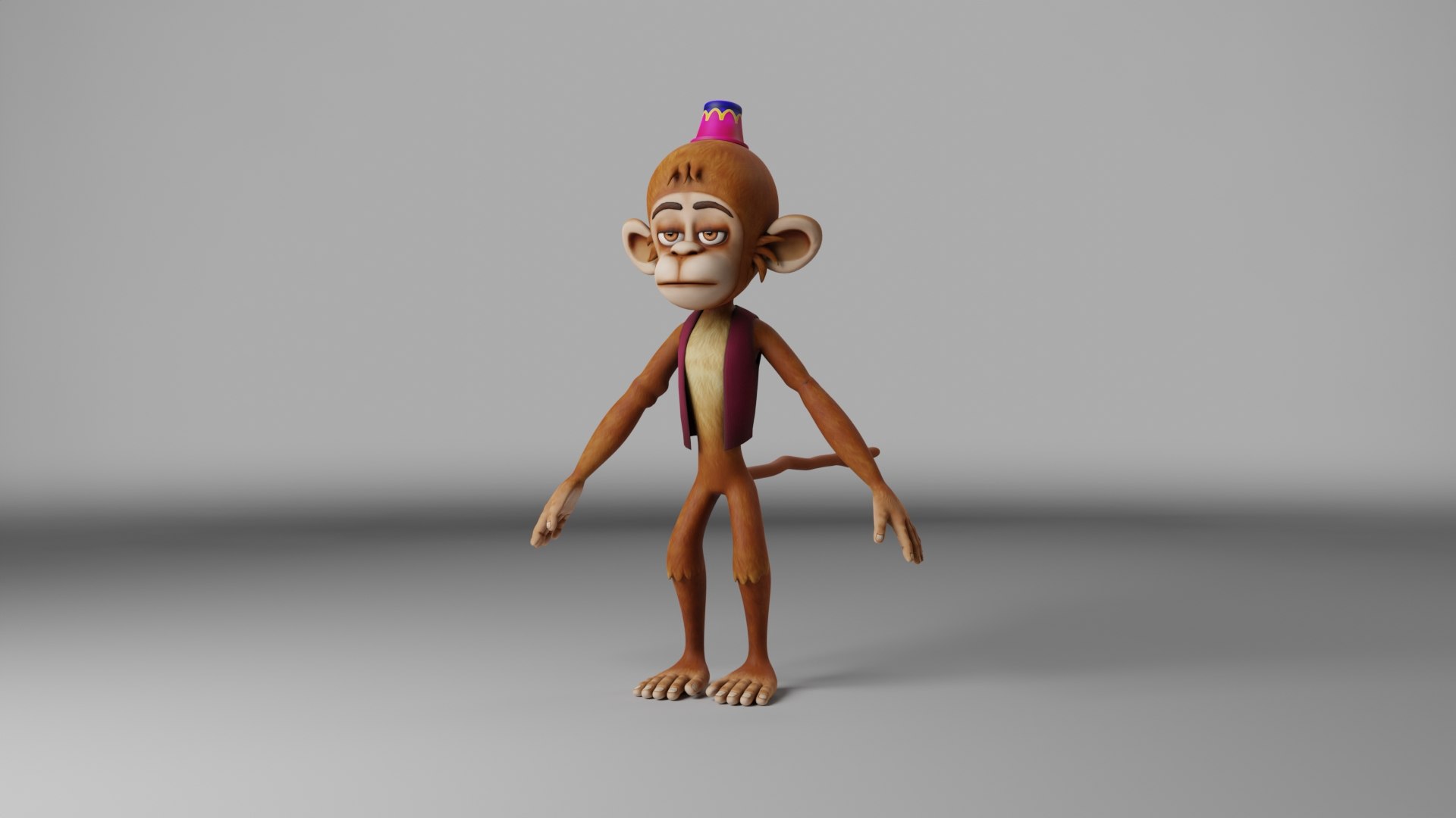 Disney Aladdin Abu Stylized Character 3D Model Model - TurboSquid 2147146