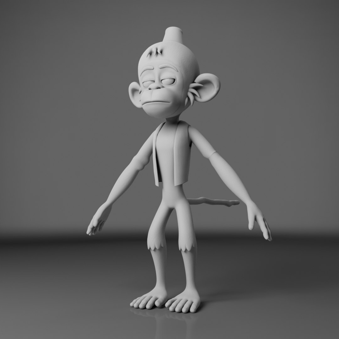 Disney Aladdin Abu Stylized Character 3D Model Model - TurboSquid 2147146