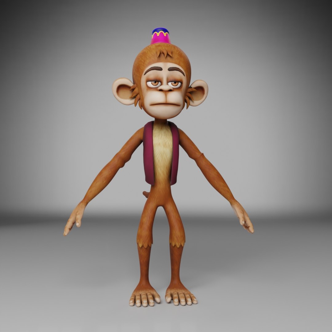 Disney Aladdin Abu Stylized Character 3D Model Model - TurboSquid 2147146