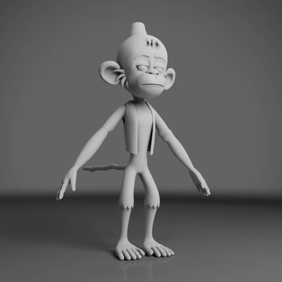 Disney Aladdin Abu Stylized Character 3D Model Model - TurboSquid 2147146