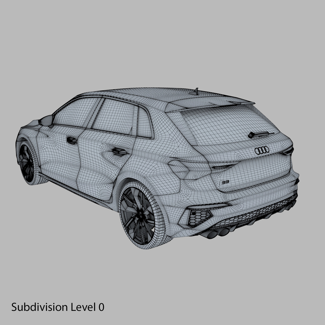 Audi S3 Sportback 2021 3D model - TurboSquid 2016850