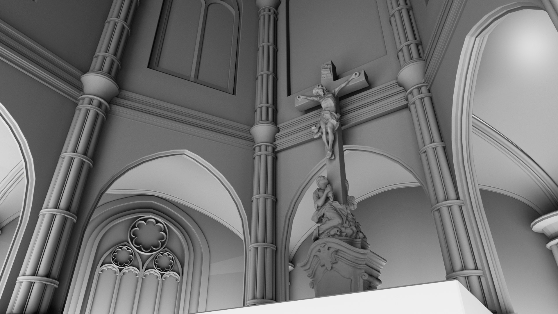 3D Church Interior Set Model Model - TurboSquid 2390382