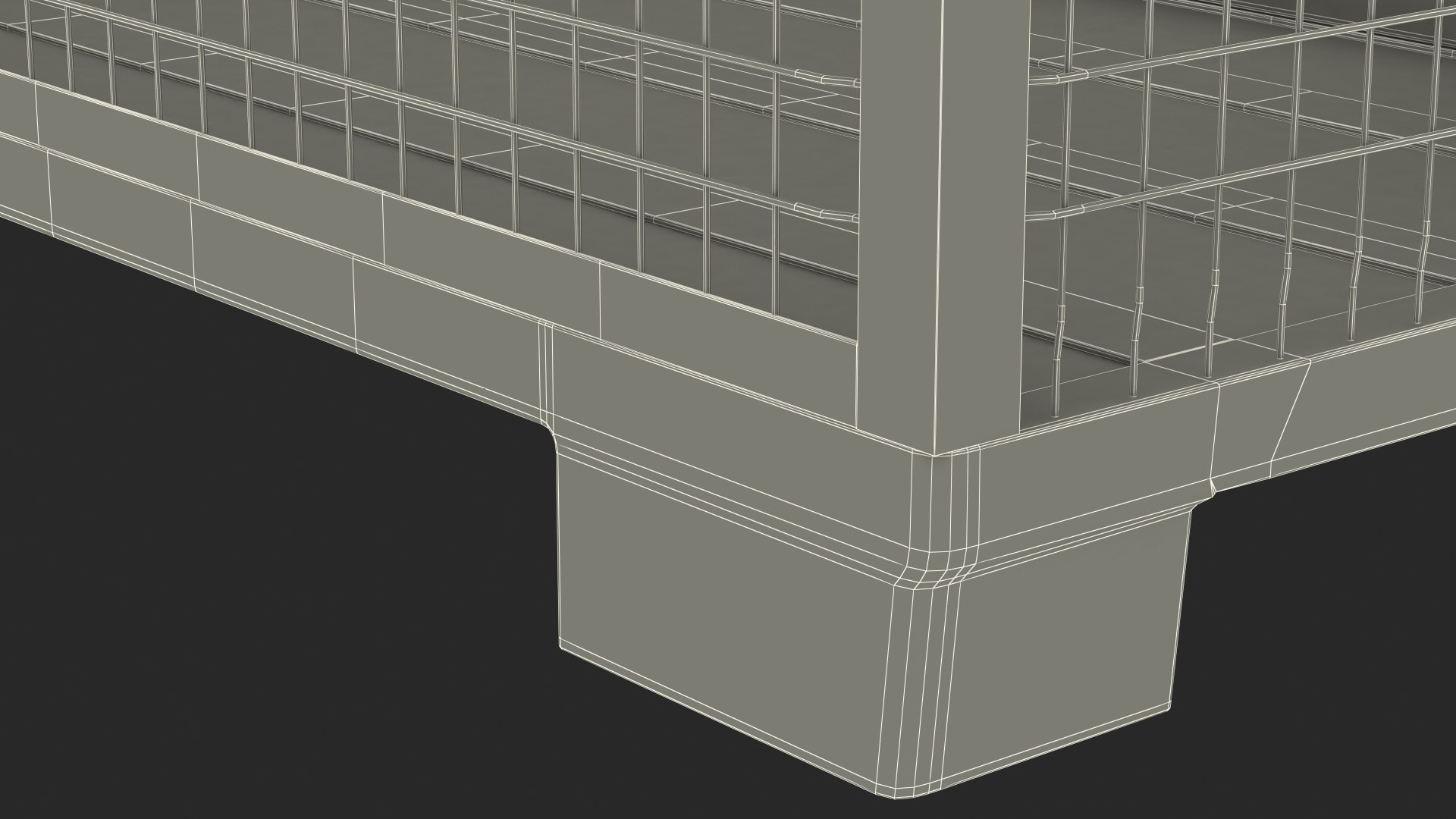 Euro mesh pallet epal 3D model - TurboSquid 1610826