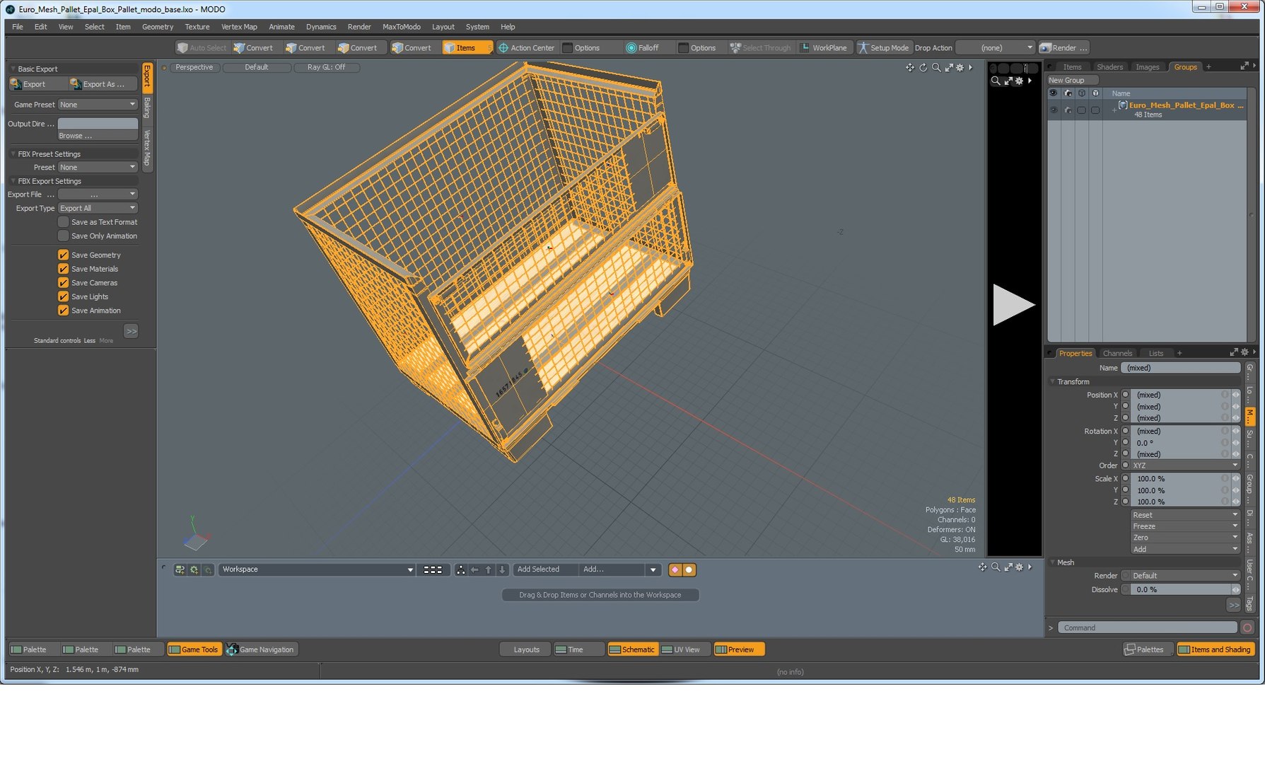 Euro mesh pallet epal 3D model - TurboSquid 1610826