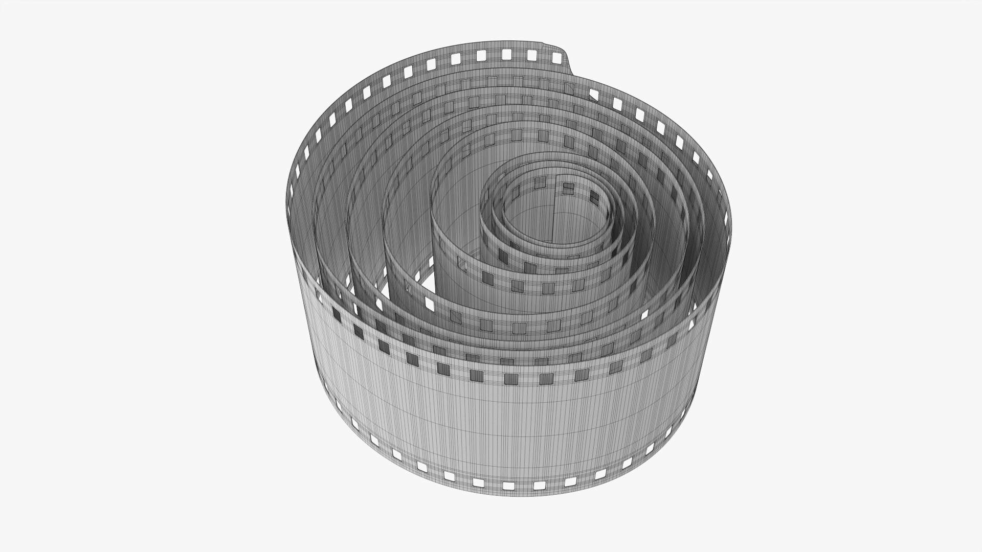 3D Photographic film roll model - TurboSquid 1716129