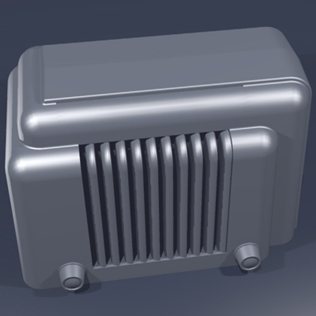 3d Model Of Radio
