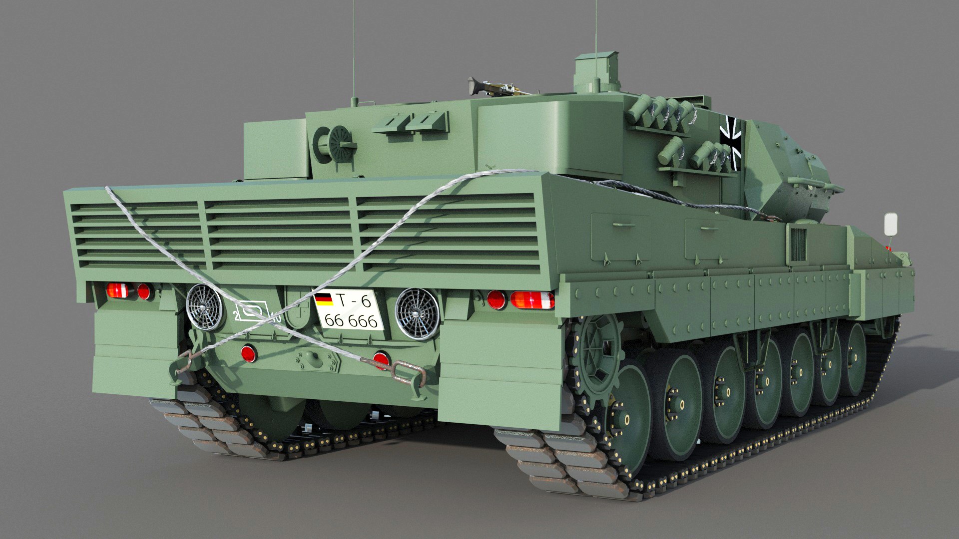 Leopard 2A6 Tank 3D Model - TurboSquid 2421158