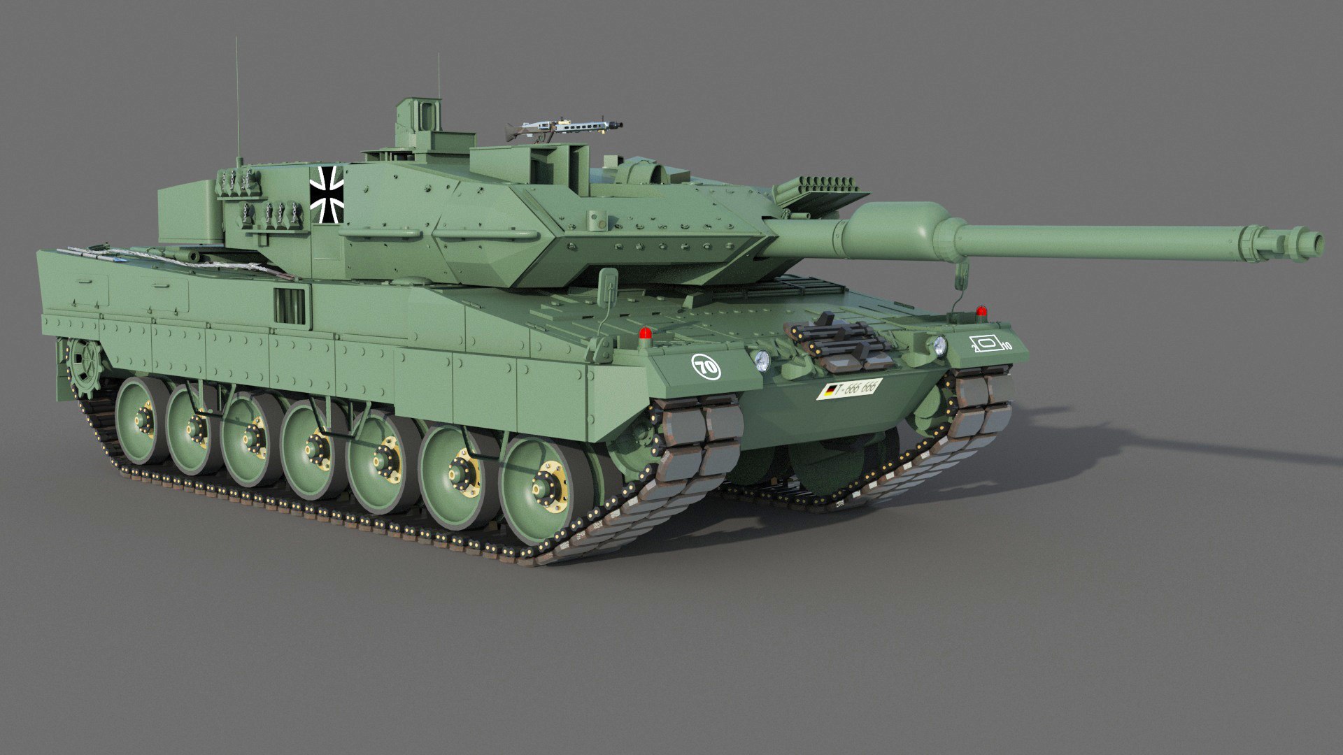 Leopard 2A6 Tank 3D Model - TurboSquid 2421158