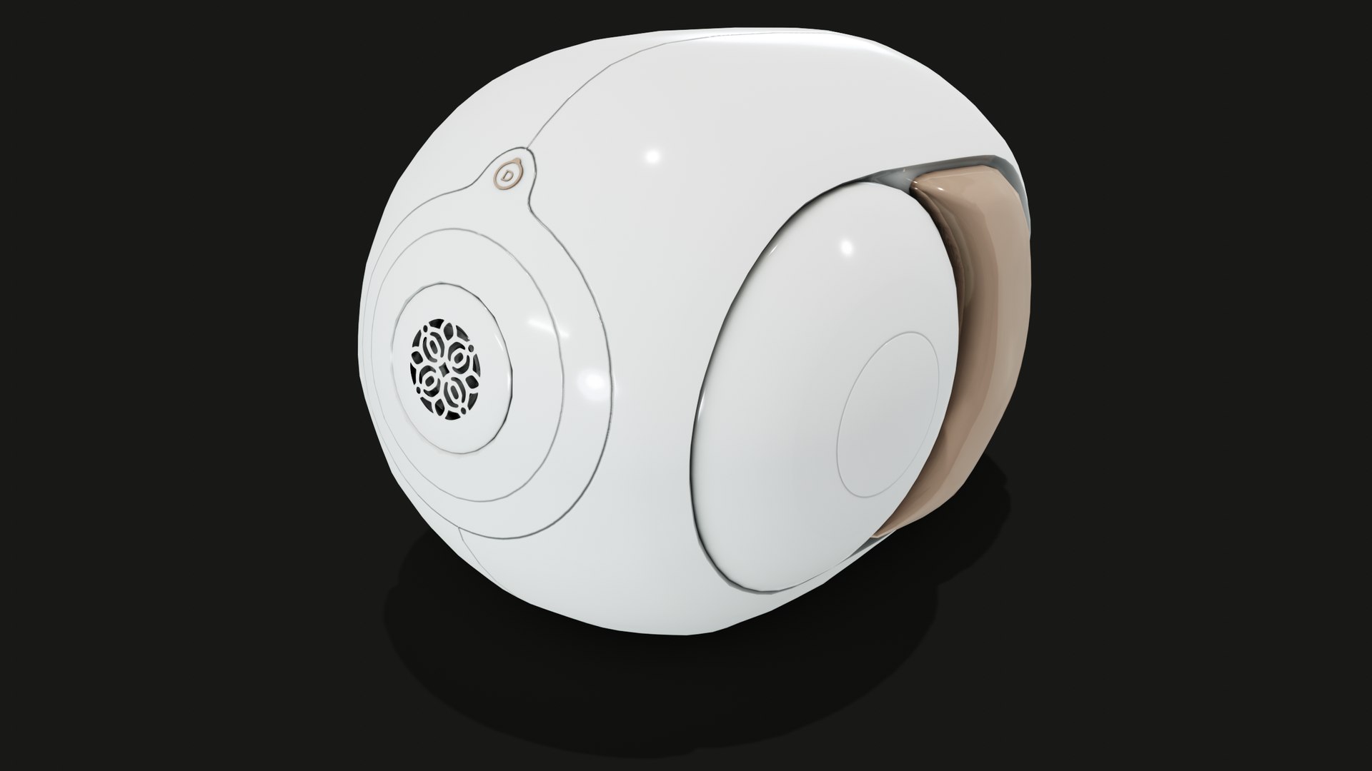 3D Modern White Bluetooth Speaker - TurboSquid 2026278