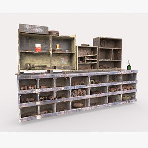 3D Model Storage Rack - TurboSquid 1613569