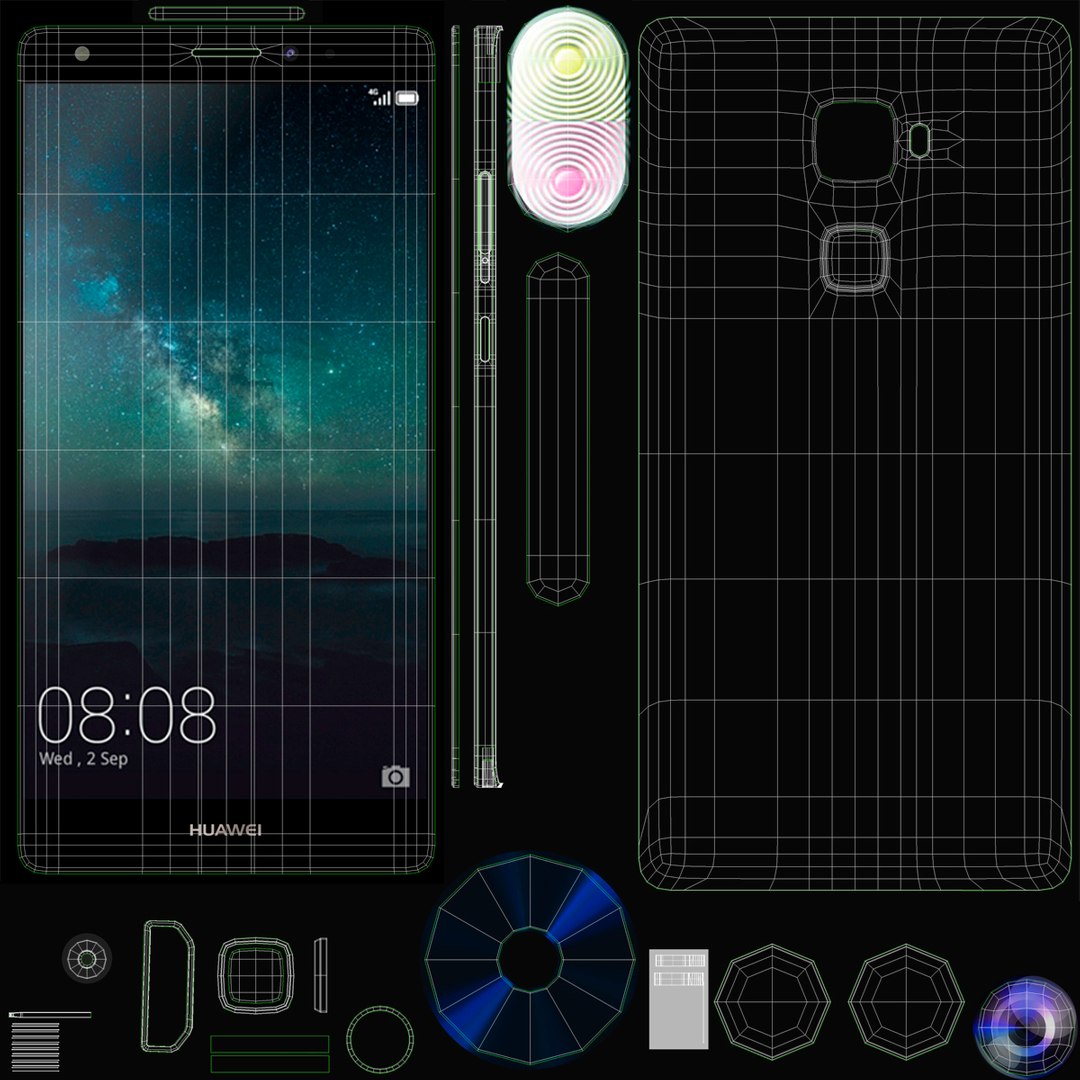 huawei mate s smartphone 3d max