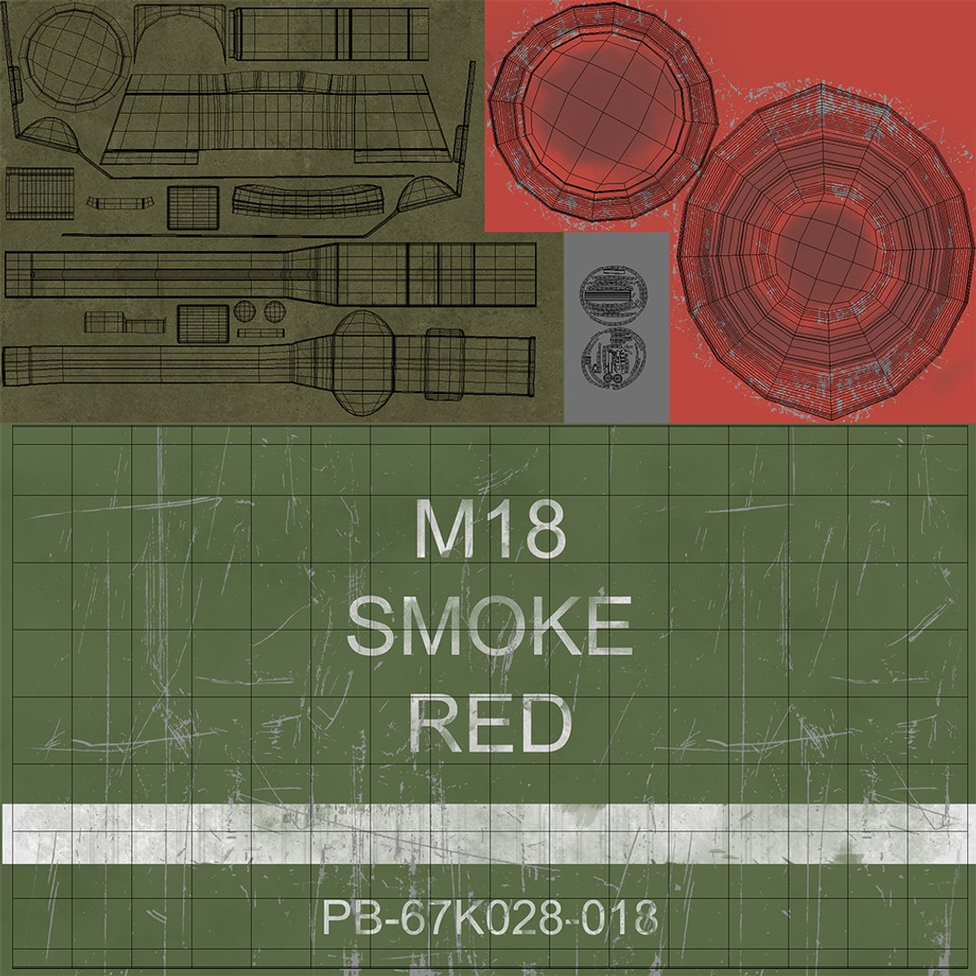 M18 Smoke Grenade 02 Model - TurboSquid 2099626