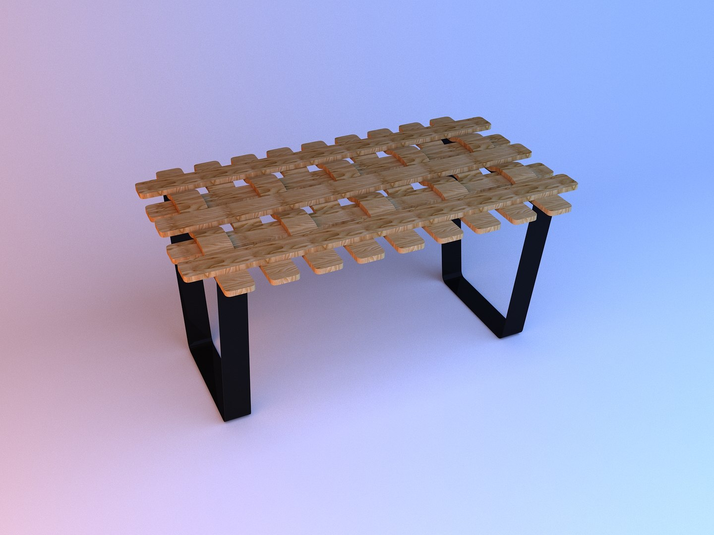 3D Wicker wood table 3D model model - TurboSquid 1735321