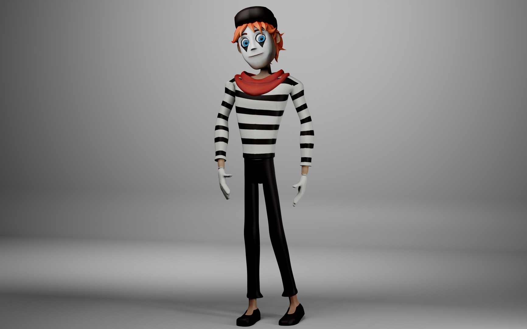 3D The Mime - TurboSquid 2041283