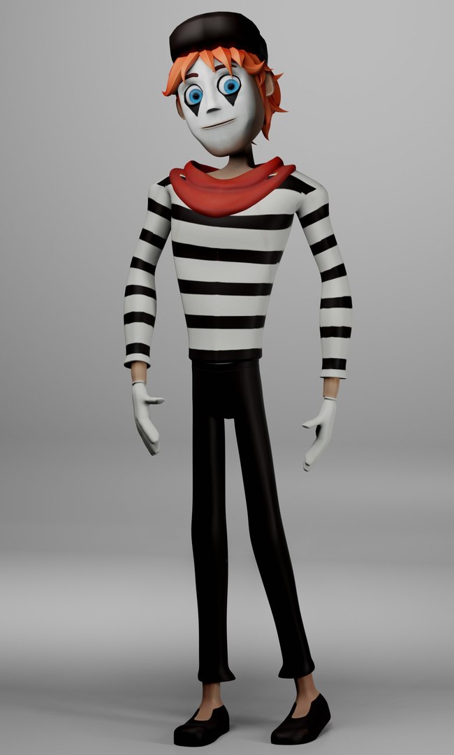 3D The Mime - TurboSquid 2041283