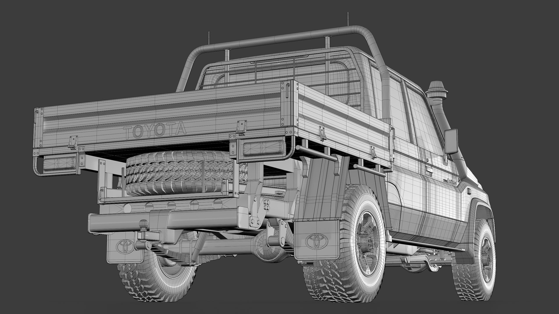 3D Model 2012 Toyota Land Cruiser J79 Workmate - TurboSquid 2148806