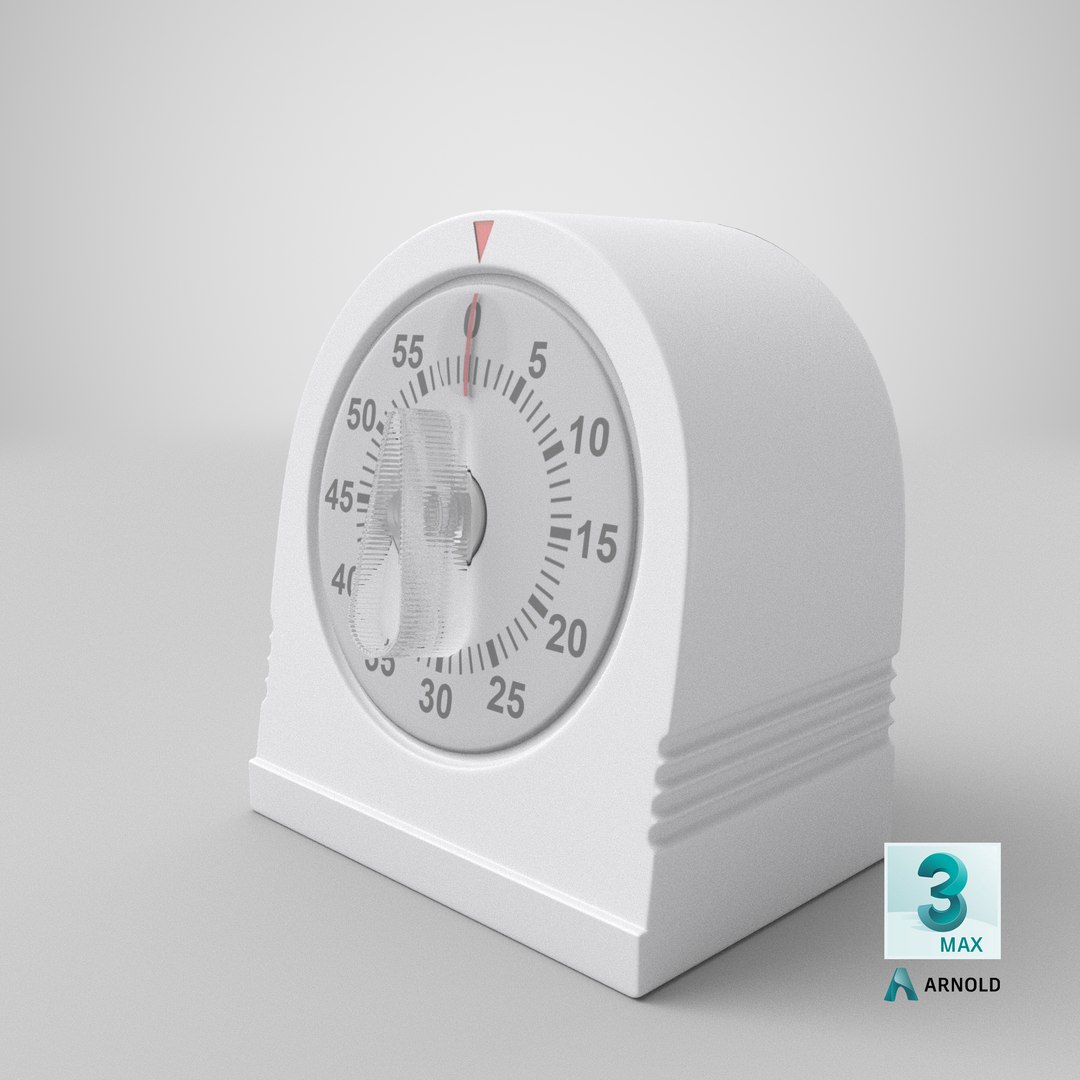 Classic mechanical kitchen timer 3D model - TurboSquid 1589106